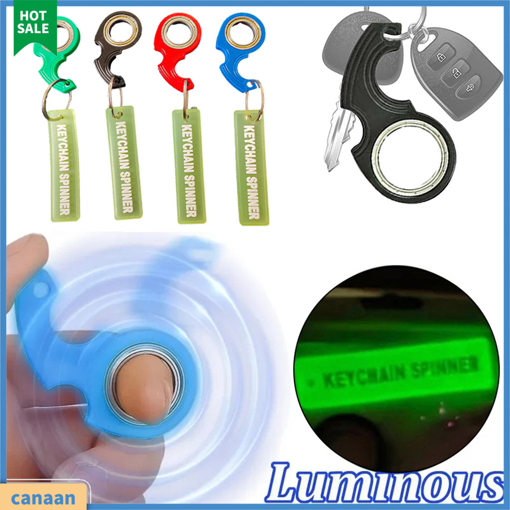 (CA)Keychain Spinner Rotating Keychain Metal Fidget Spinner Keychain ...