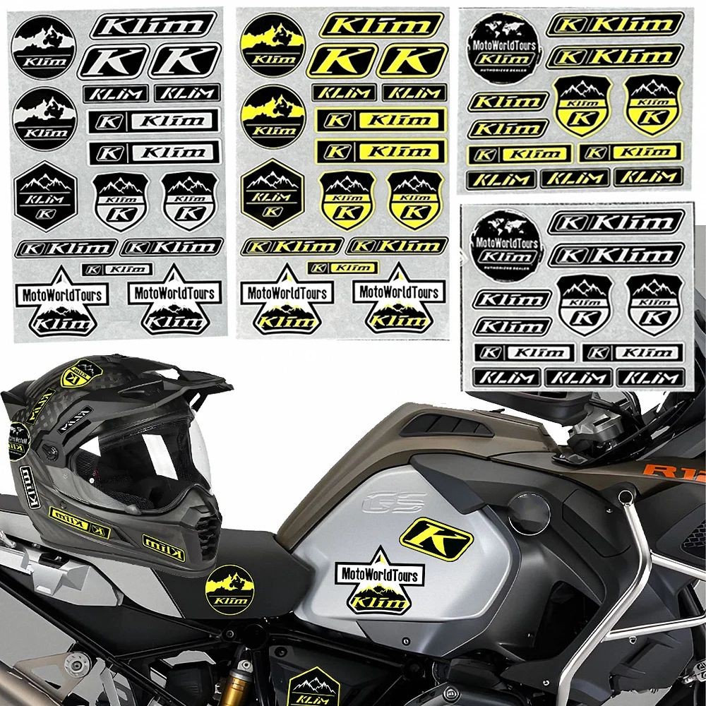 For Klim Sticker Motorcycle Helmet Box Bag Glove Clothing Krios Voge ...