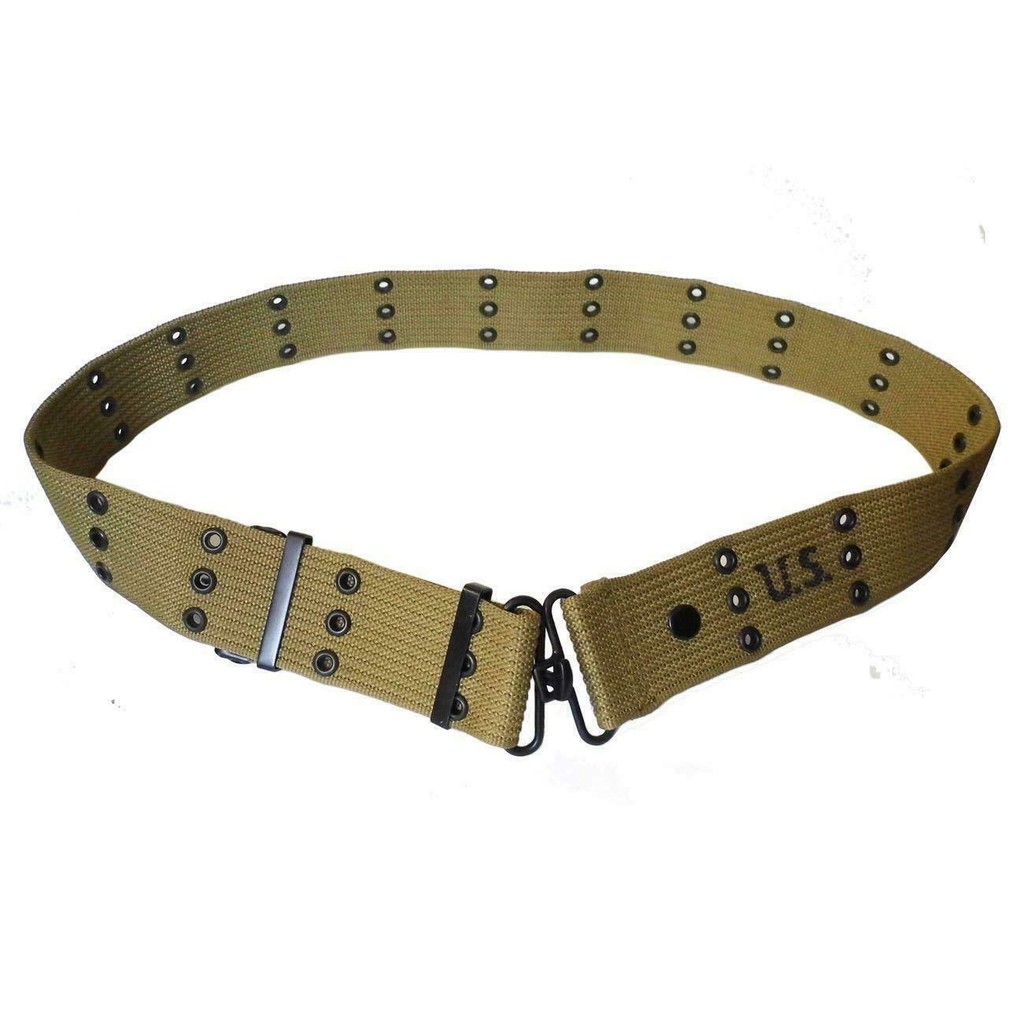 WWII WW2 US AMRY WEBBING soldier EQUIPMENT BELT Military War ...