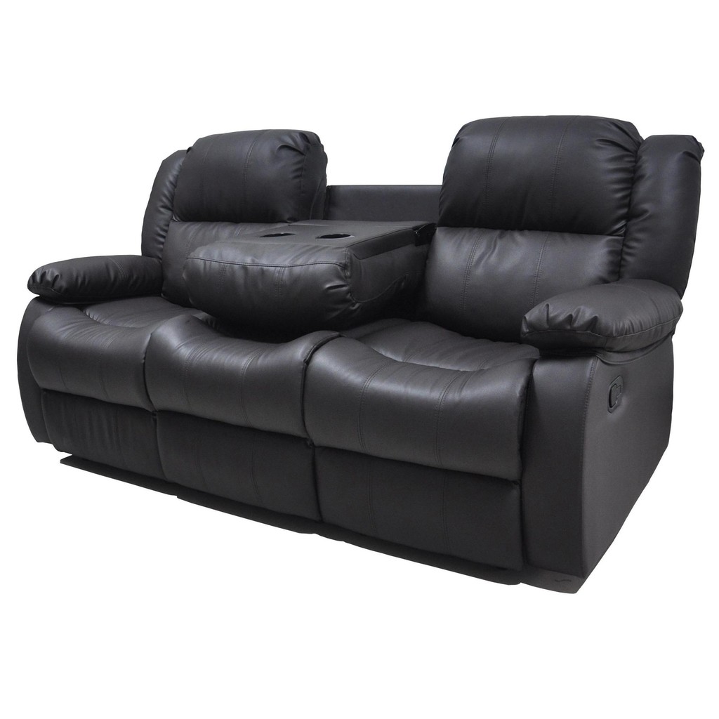 Sigma RC-23 3-Seater Home Cinema Recliner (Black) | Shopee Philippines