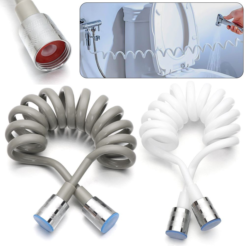 Bathroom Accessories Anti-wrap Telephone Line Style Spring Shower Hose ...