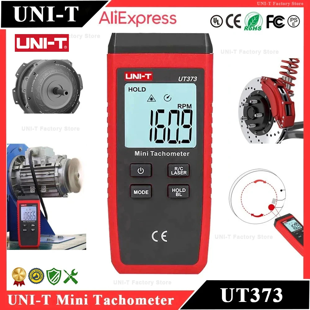 UNI-T UT373 Mini Digital Laser Tachometer Universal Non Contact 99999 ...