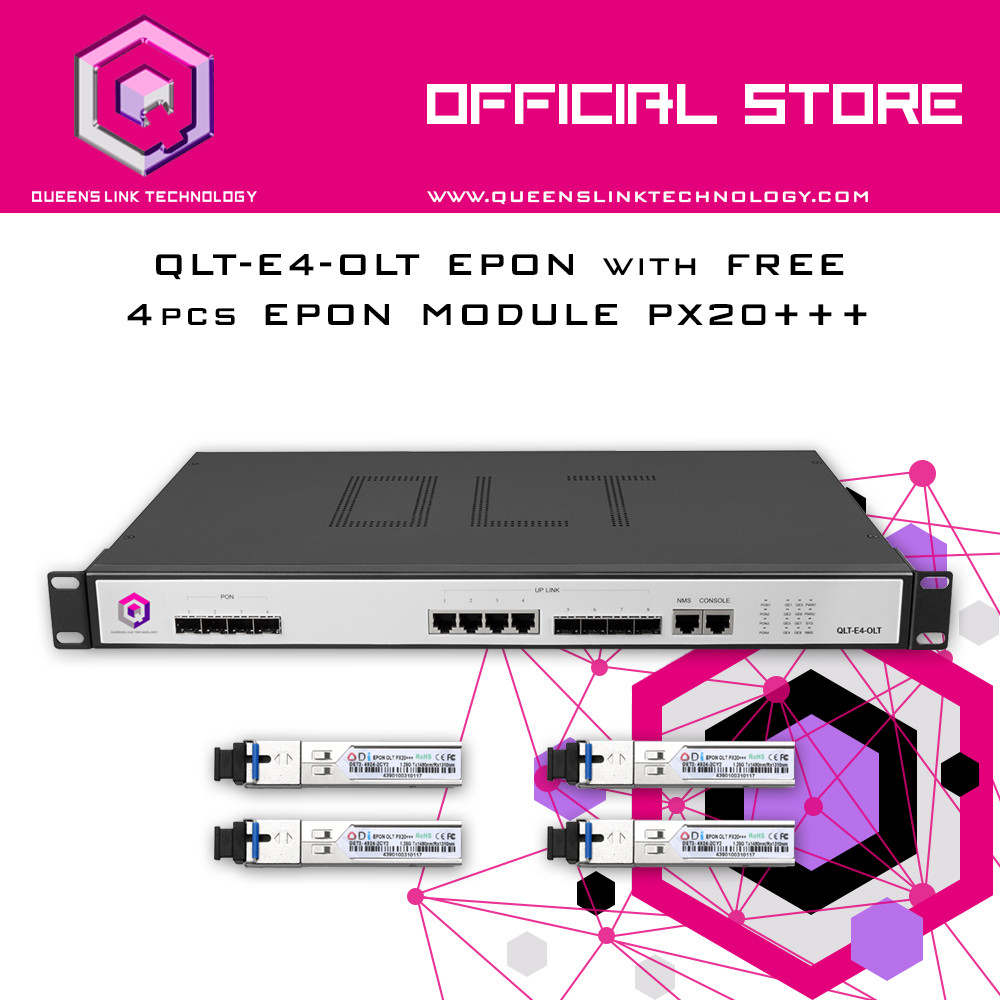 QLT-E04R-OLT EPON 4 PORT W/9DB ,7DB PX20+++ MODULE | Shopee Philippines