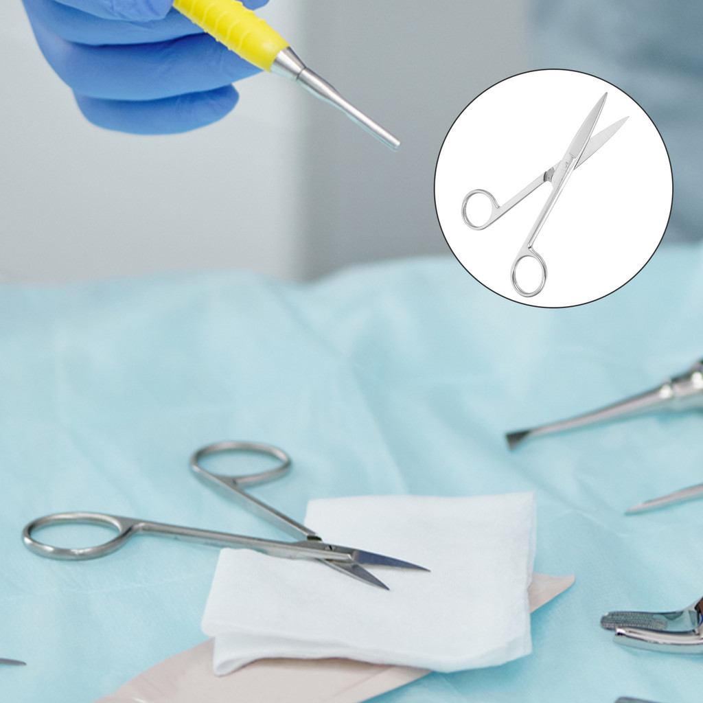 A 14 CM Surgical Scissors Operating Medical Dissecting Shears Stainless ...