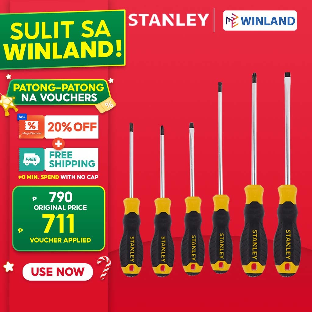 Stanley by Winland 6pcs C/G Screw driver Set Screwdriver STMT66672 ...