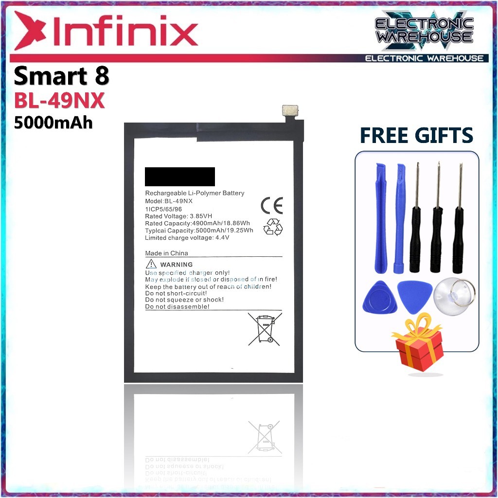 Battery for Infinix Smart 8 BL-49NX | X6525 | Shopee Philippines
