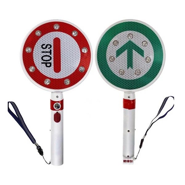 Factory price traffic controller red green handheld stop and go lights ...