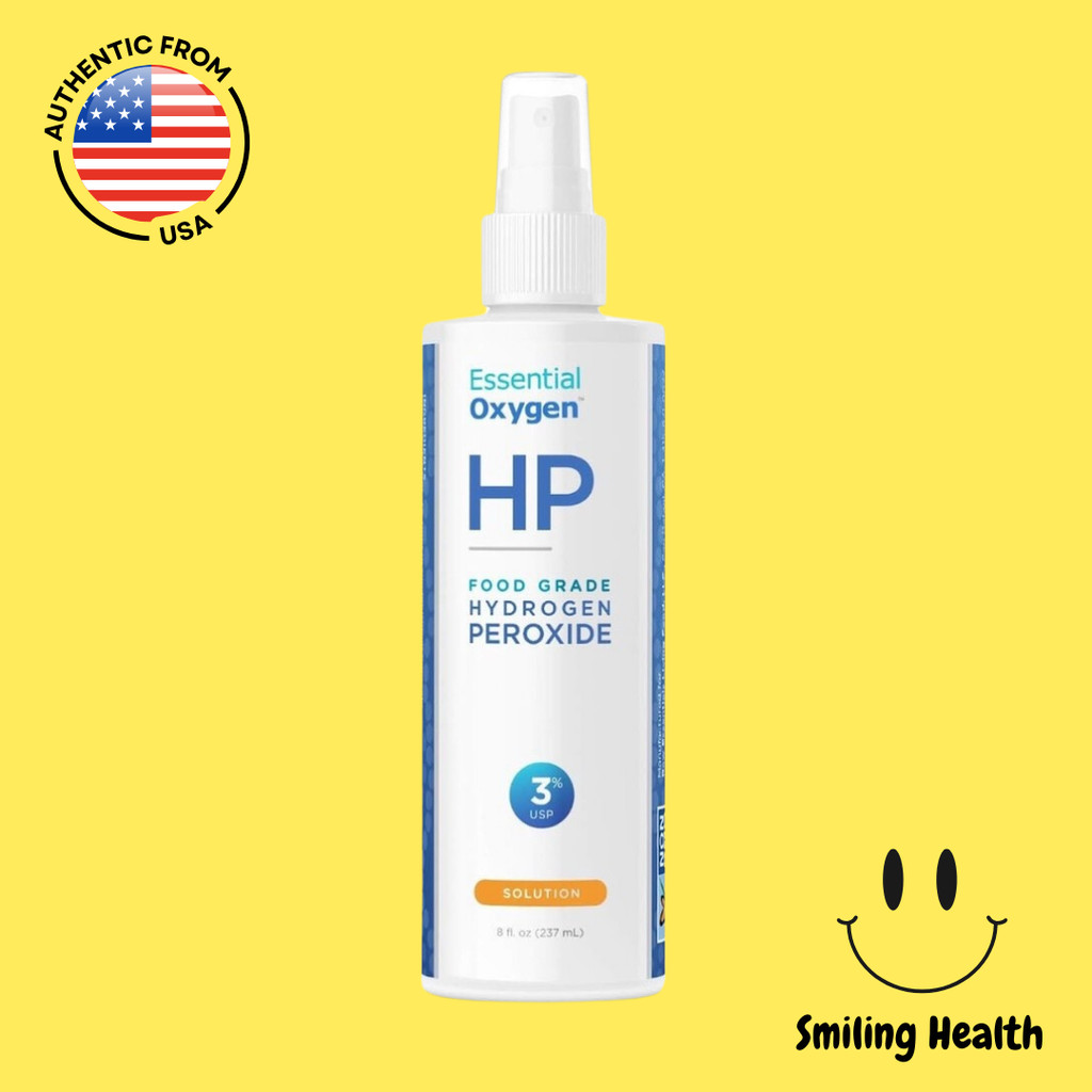 Essential Oxygen HP Food Grade Hydrogen Peroxide 3% USP Solution 8 Oz ...