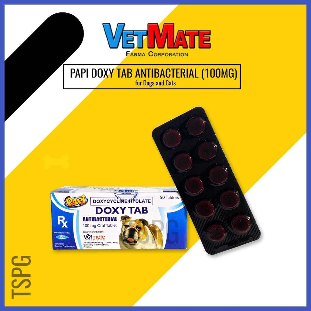 Papi?tQ$DoxyVx=Tab+uK;Antibacterial;D&w`Dogs&and`M&v`100mg per 10 pcs ...