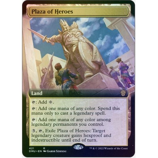 MTG Proxy Card - Plaza of Heroes (Extended Art Foil) | Dominaria United ...