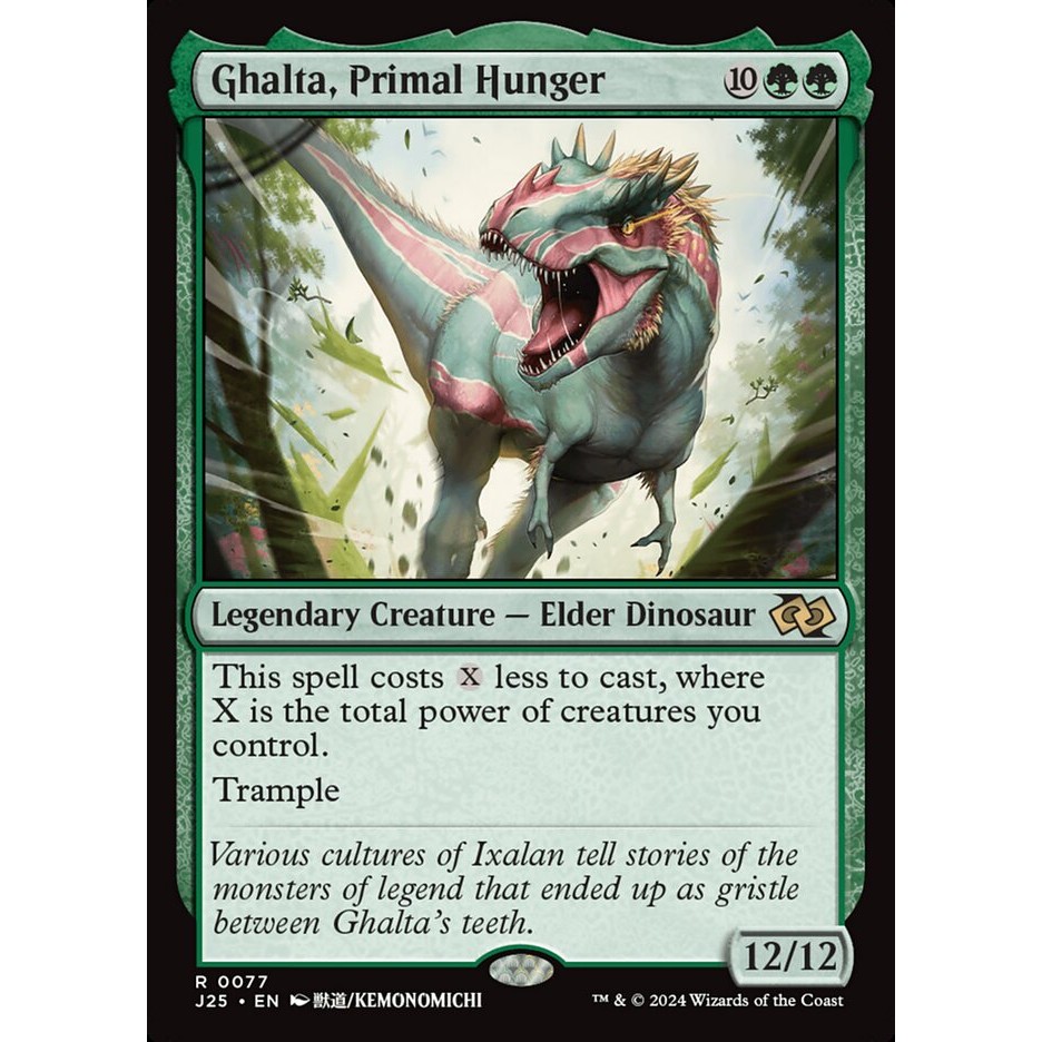 Ghalta, Primal Hunger normal Foundations Jumpstart J25 MTG Magic the ...