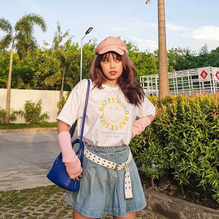 Happy:UT$Mind,IO>Life+t;|;SV&ub`Apparel&T-Shirt | Shopee Philippines