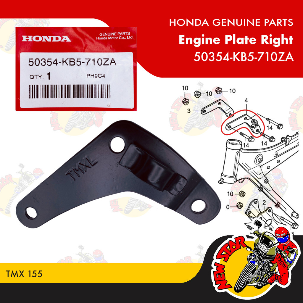 TMX 155 Engine Plate Set | Genuine Honda parts | Shopee Philippines