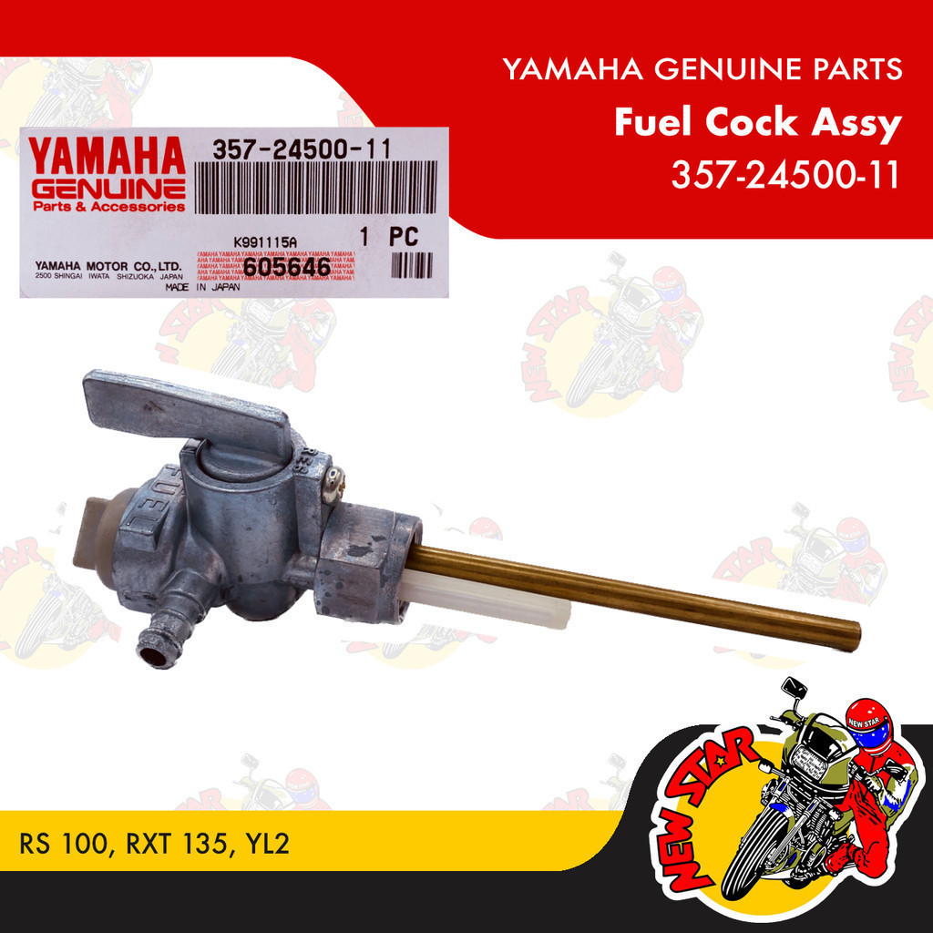357-24500-11 | Fuel Cock Assy | Genuine Yamaha parts | RS 100 RXT 135 YL 2 | Shopee Philippines