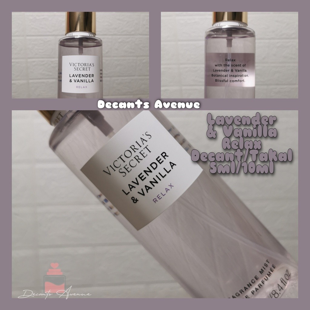 Lavender & Vanilla Relax - Victoria's Secret 1mL 3mL 5mL 10mL | Shopee ...
