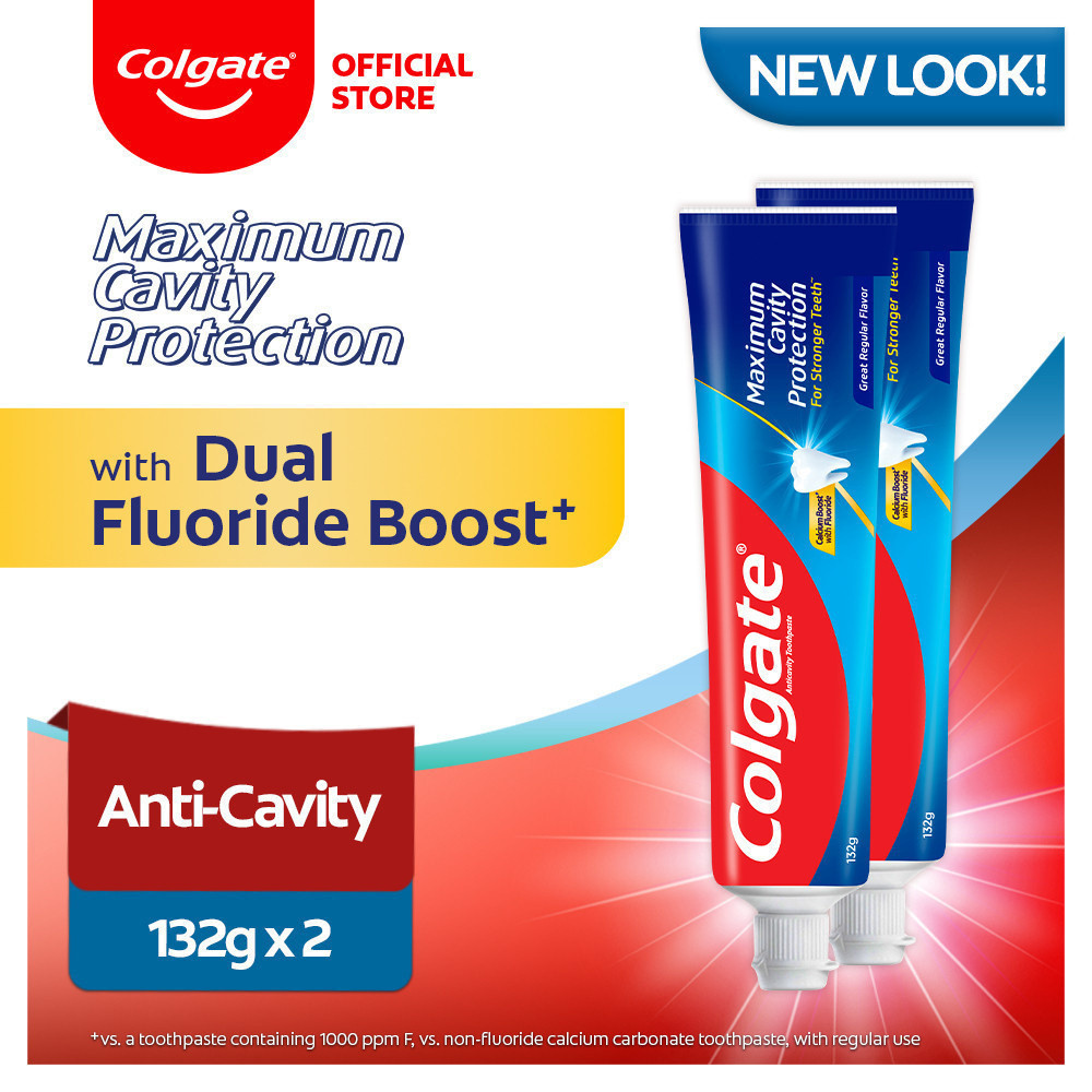 Colgate Maximum Cavity Protection Anti-Cavity Family Toothpaste Great ...