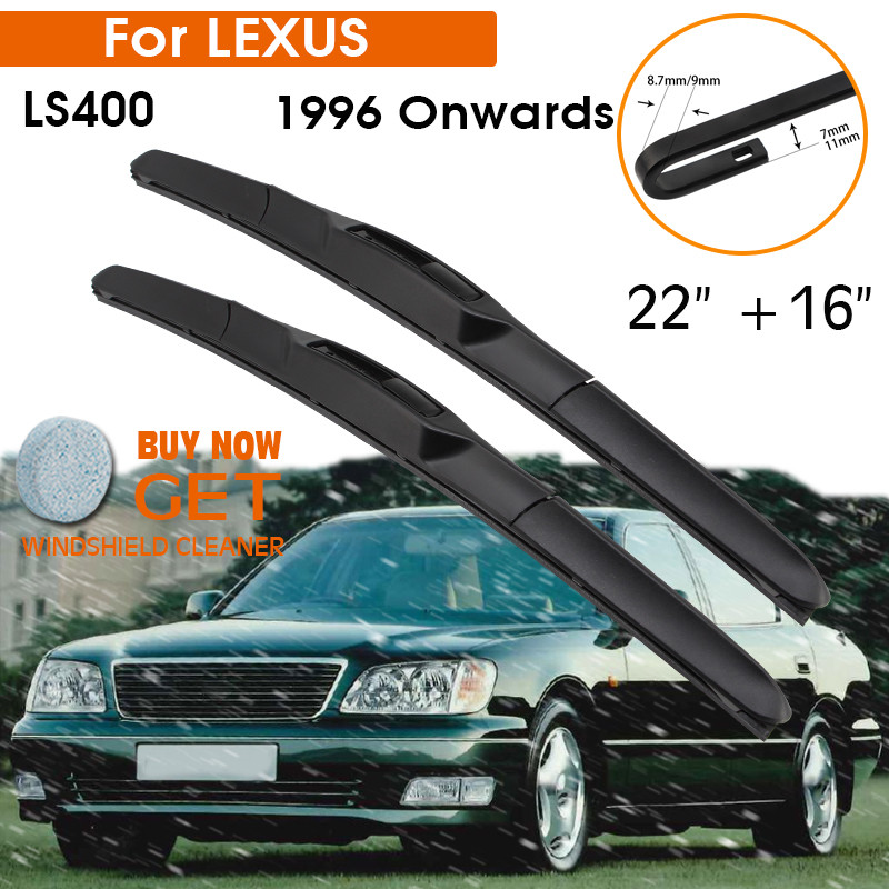 Car Wiper Blade For LEXUS LS400 1996 Onwards Windshield Rubber Silicon ...