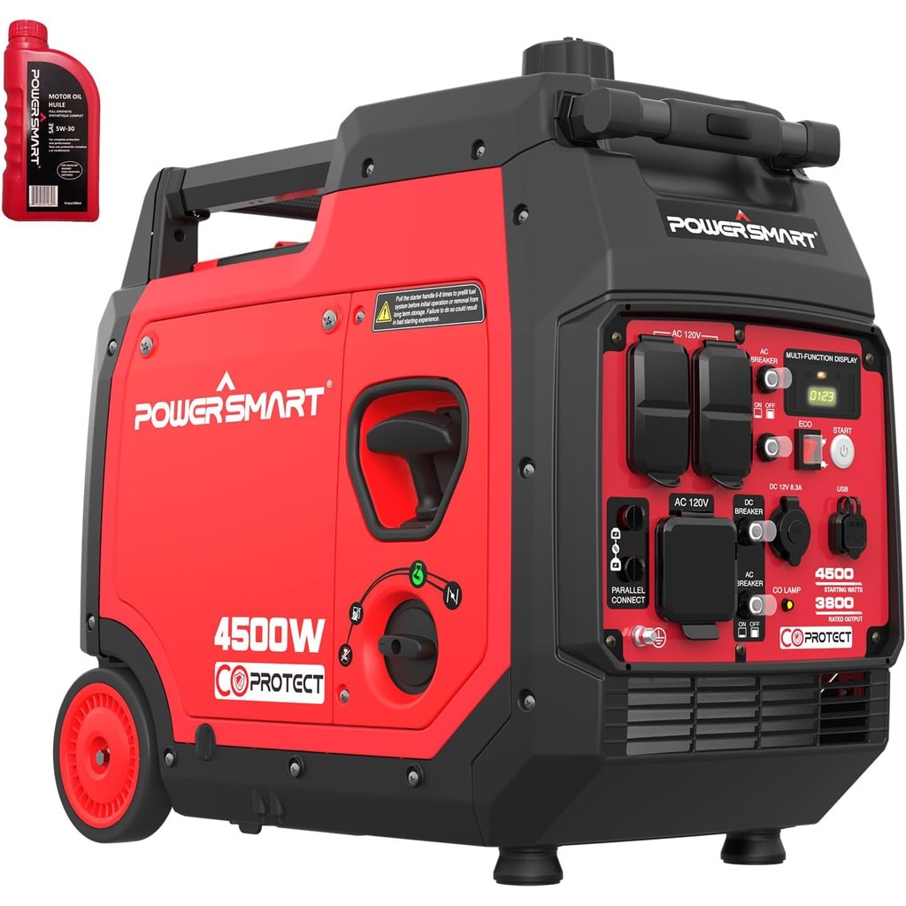 ⊰4500 Watt Super Quiet RV Ready Inverter Generator Portable Generator ...