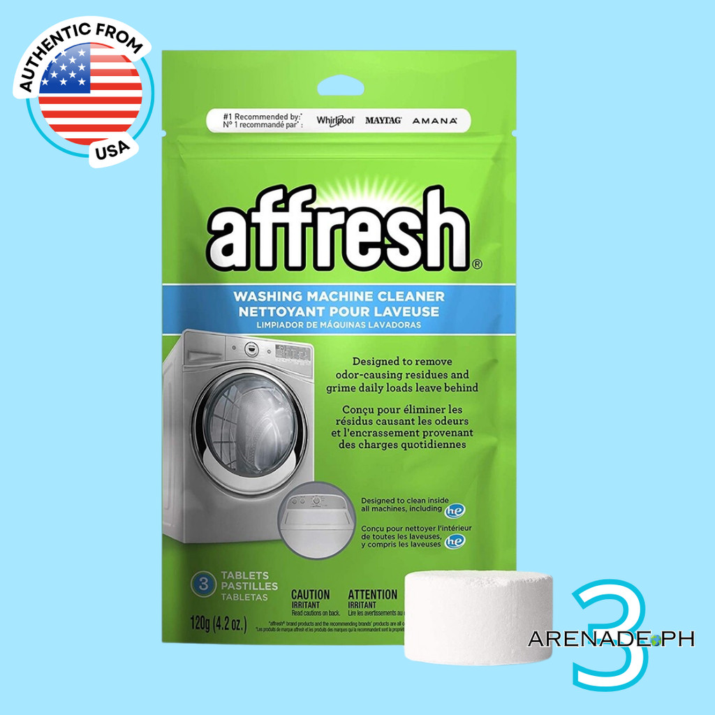 Affresh Washing Machine Cleaner, 3 Tablets (3 Months Supply) PACKAGING ...