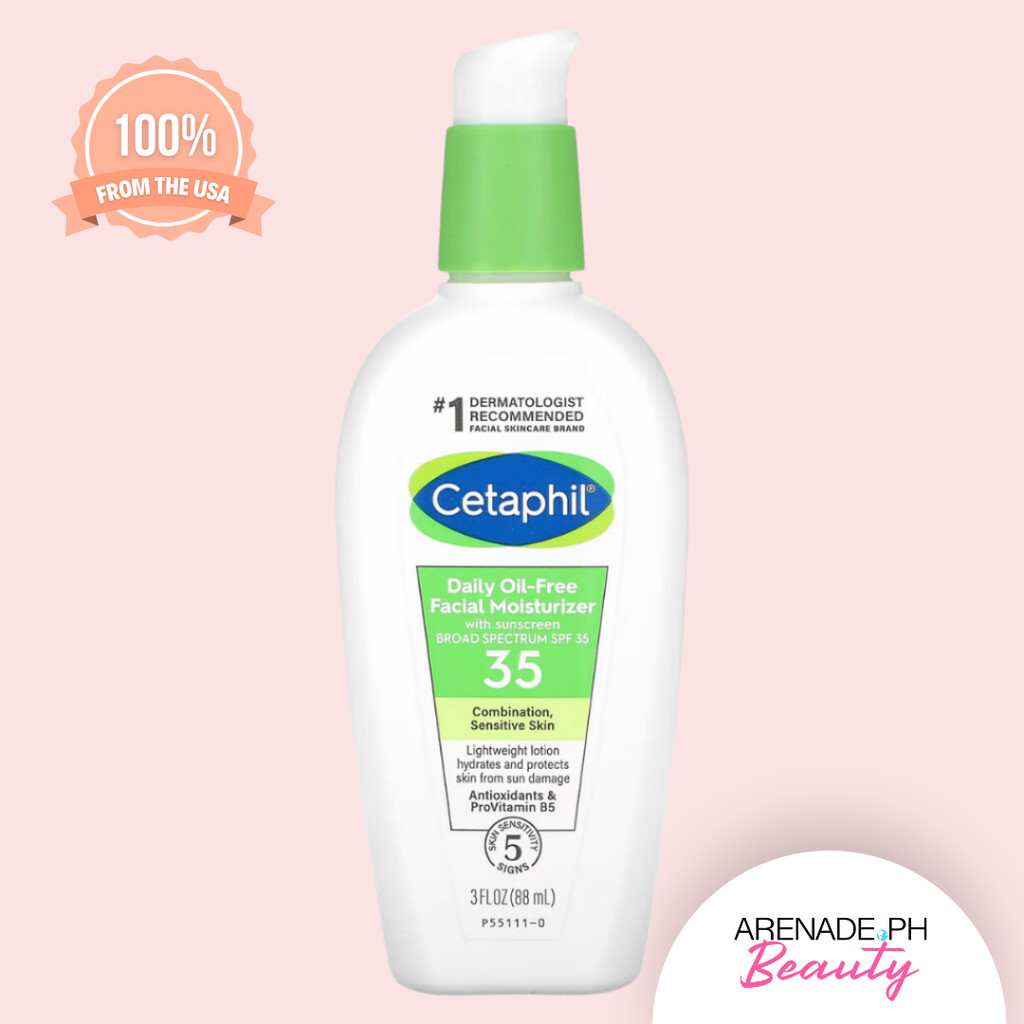 Cetaphil Daily Oil-Free Facial Moisturizer Sunscreen SPF 35 - 3 fl oz ...