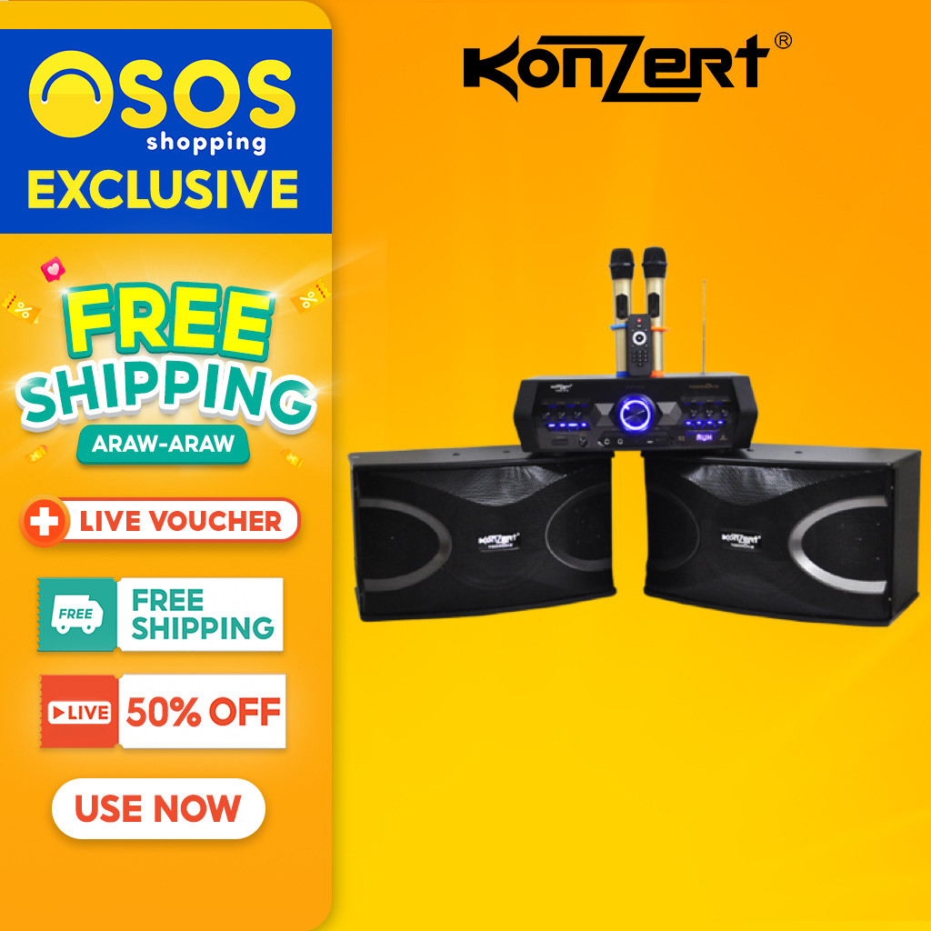 Konzert Original Micro Component TodoOke System Amplifier with Speakers ...