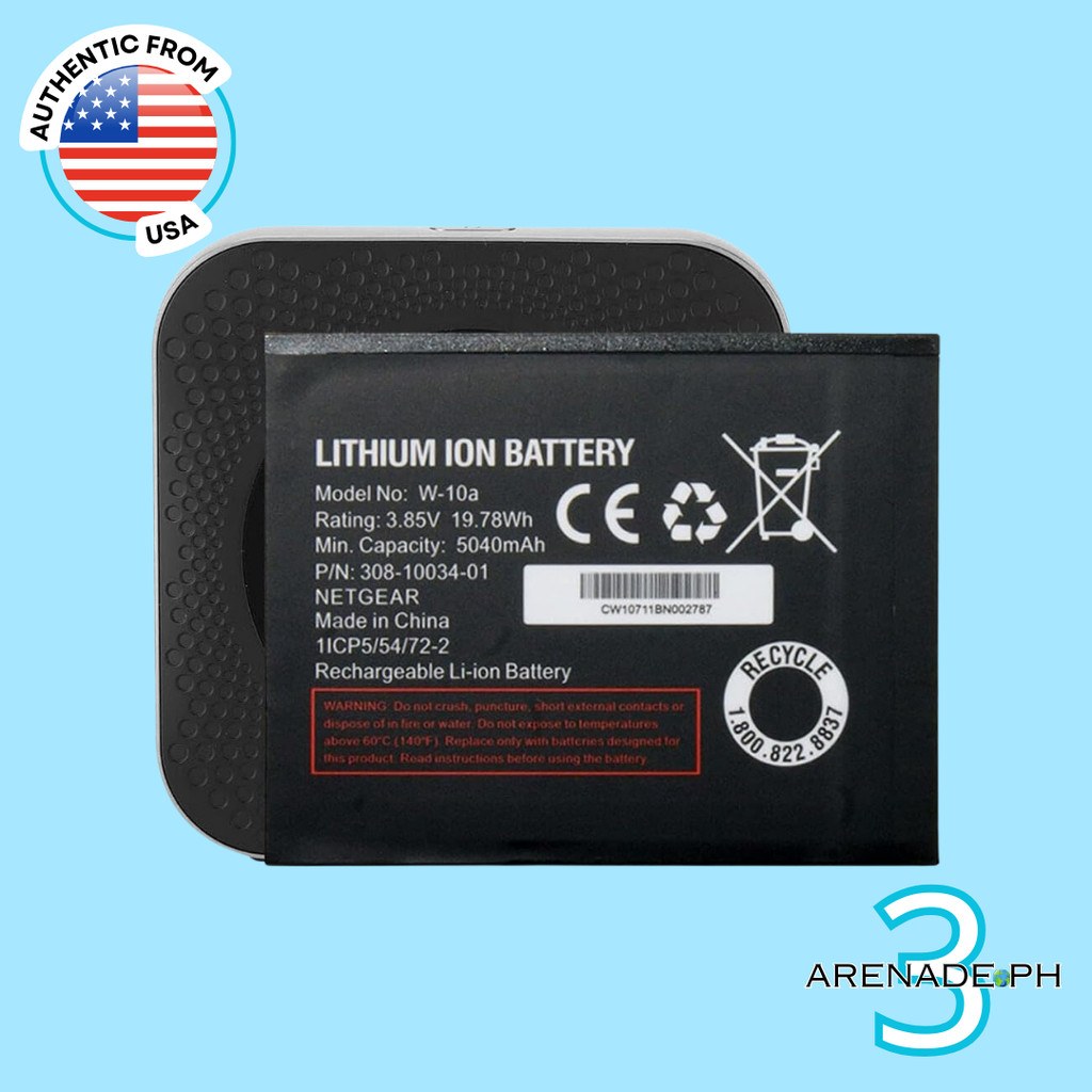 Lithium Ion Rechargeable Battery W-10a for Netgear Nighthawk Router ...