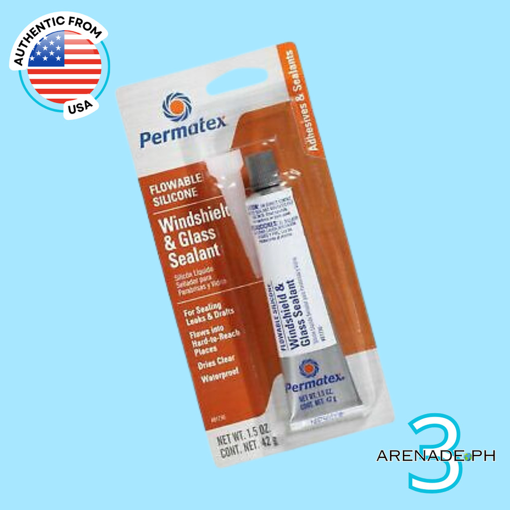 Permatex 81730 Flowable Silicone Windshield and Glass Sealer, 1.5 oz ...