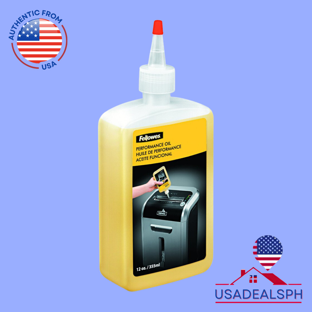 Fellowes Powershred Performance Shredder Oil- 12 oz. Extended Nozzle ...