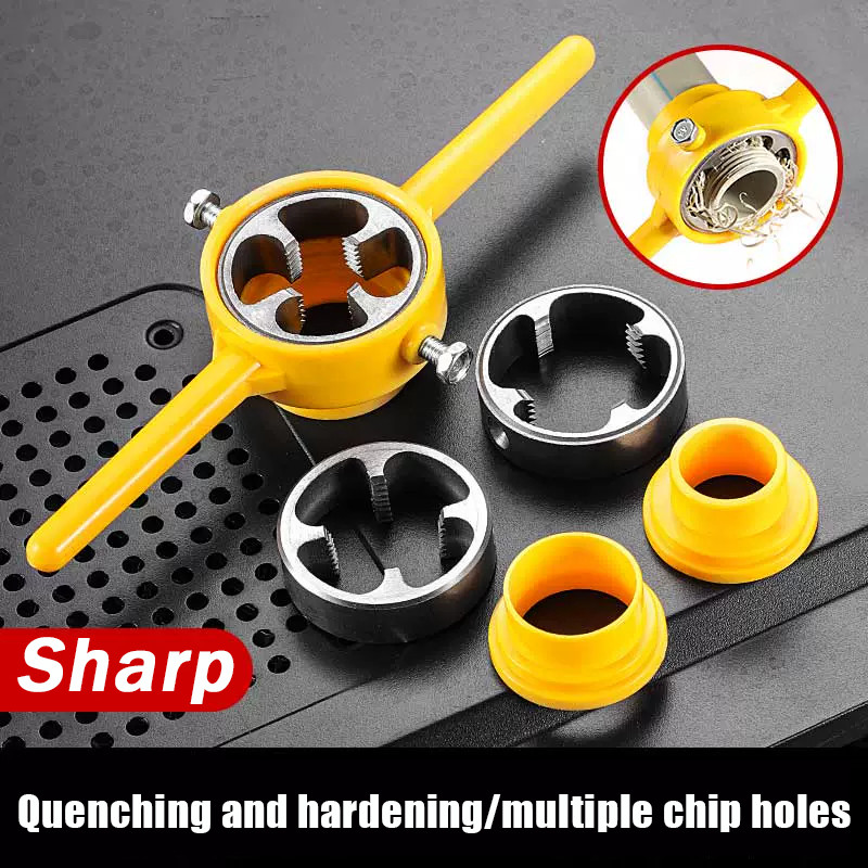 6Pcs/Set pipe threader tool set PVC Thread Maker 1/2 3/4 1 Inch Pipe ...
