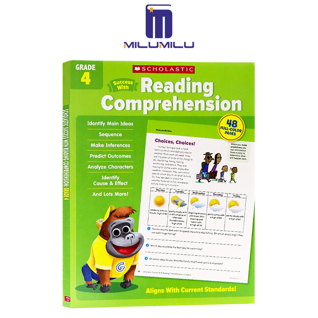 Scholastic Success with Reading Comprehension Grade 4 Paperback ...