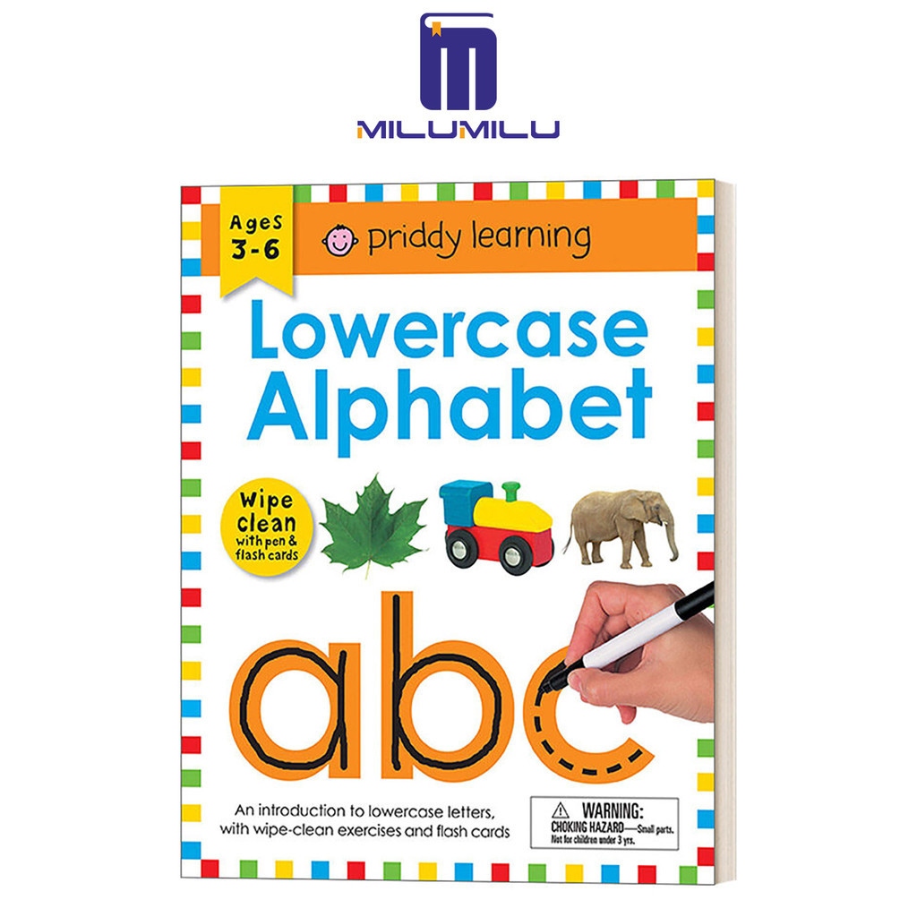 milumilu Wipe Clean Workbook Lowercase Alphabet Original English Books | Shopee Philippines