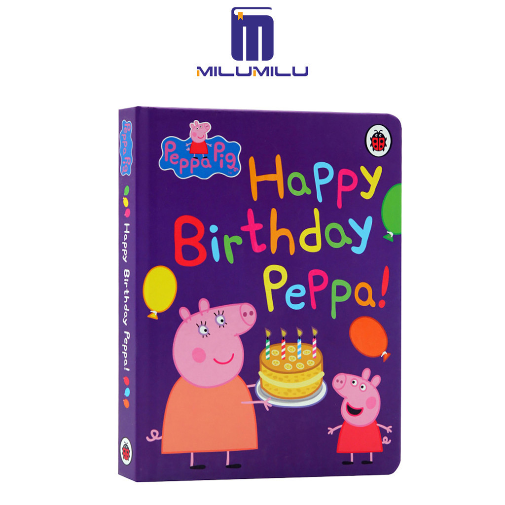 Milu Picture Book Peppa Pig Happy Birthday Peppa Children's Hardcover ...