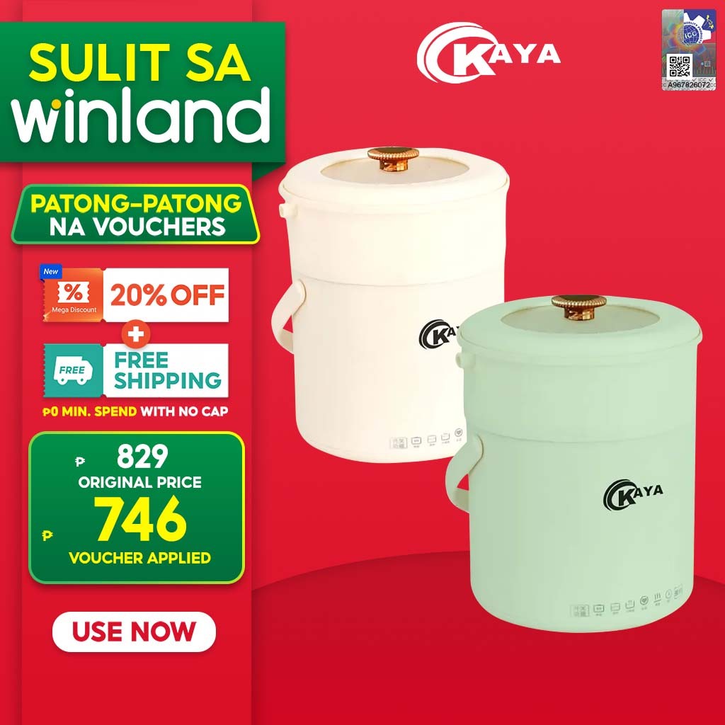 Kaya by Winland 1000 ML Intelligent Portable Rice Cooker with Steamer ...