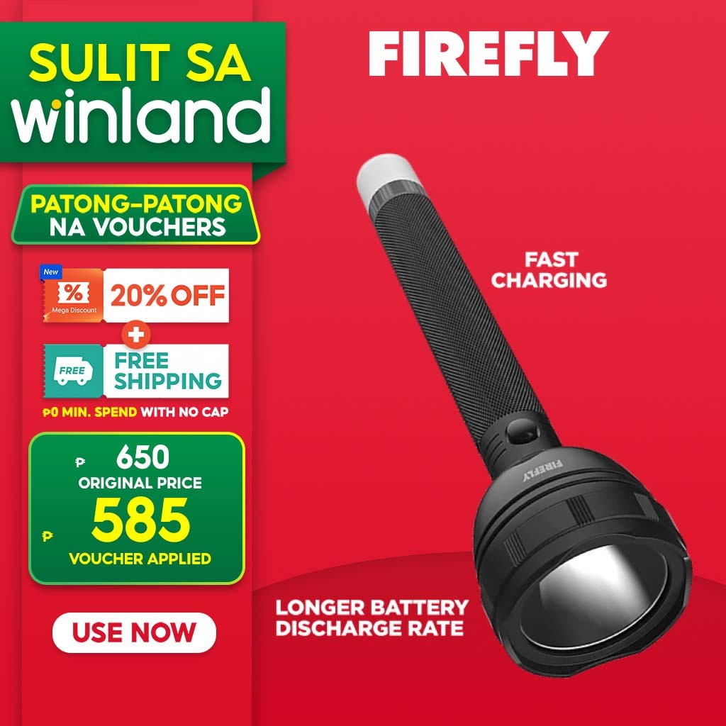 Firefly by Winland Rechargeable LED Torch Light (3.7V 1800mAh / 220 ...