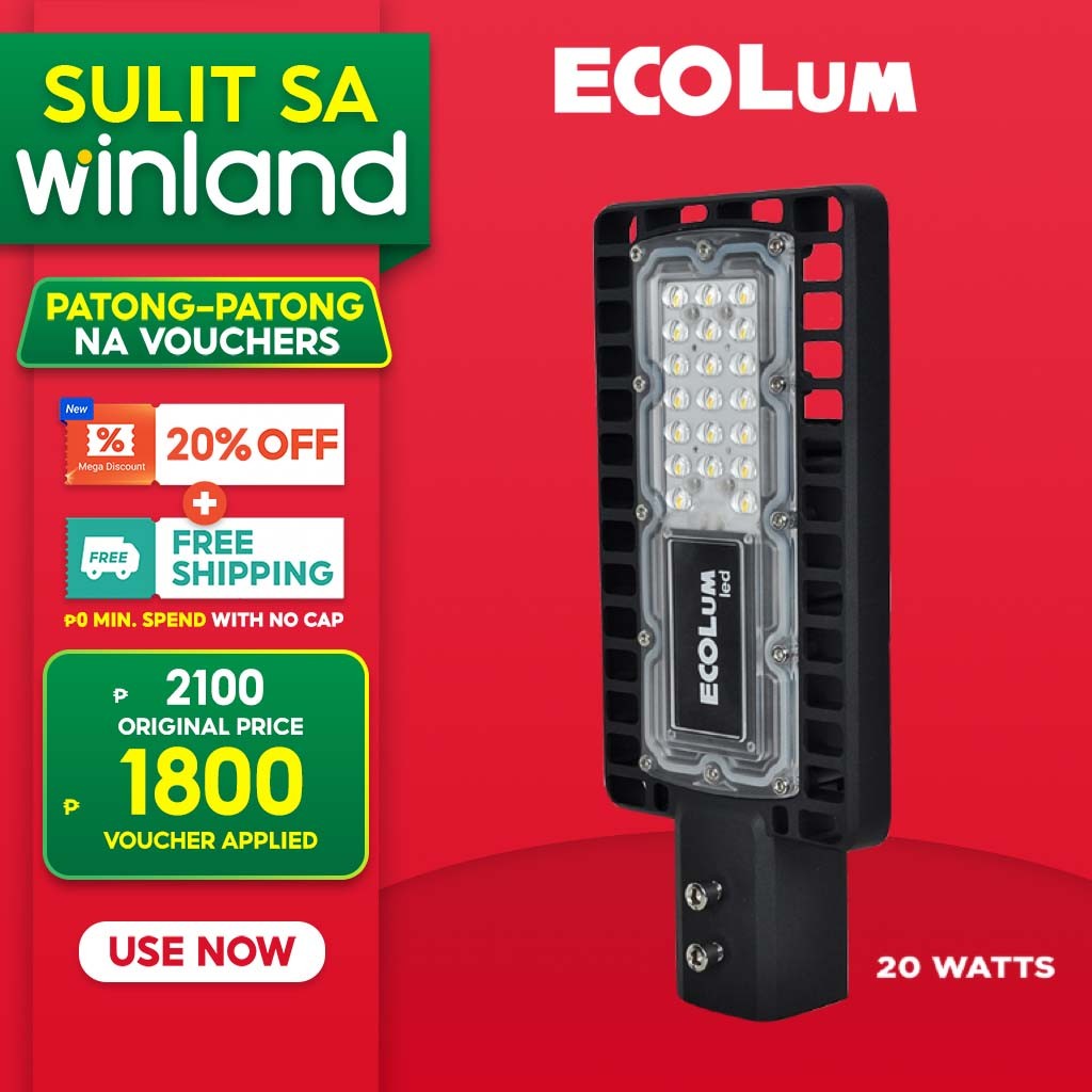 Ecolum by Winland 20 Watts LED Street Light Daylight CSL1020DL | Shopee ...