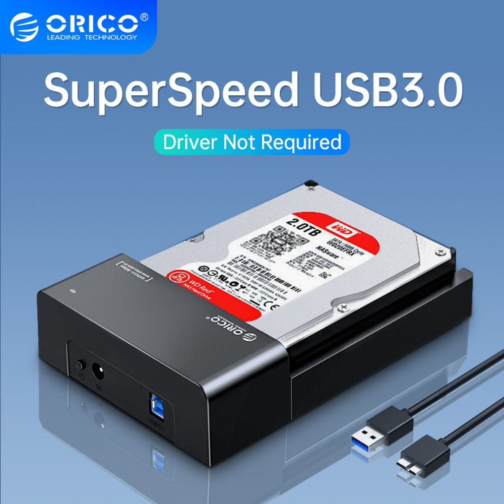☚ORICO Lay-Flat HDD Docking Station SATA to USB 3.0 External Hard Drive ...