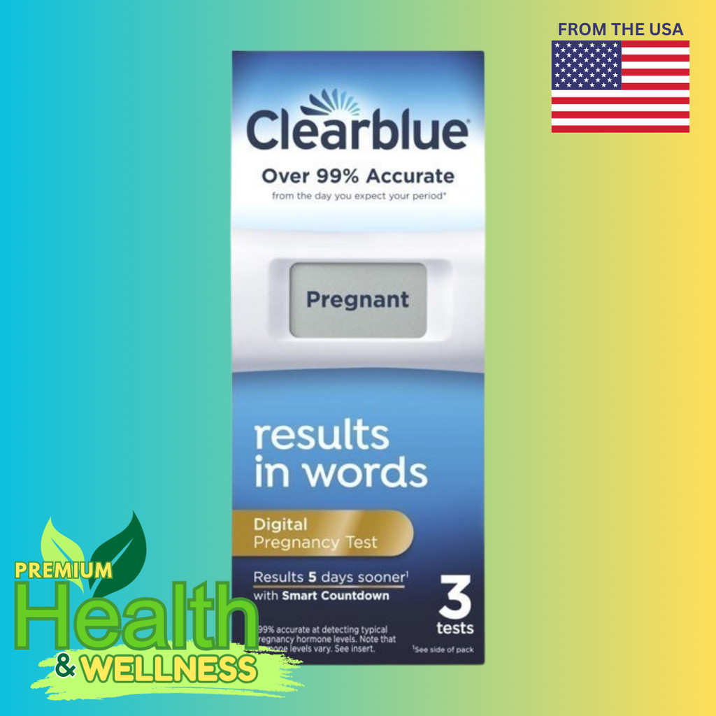 Clearblue Digital Pregnancy Test with Smart Countdown 3 Tests | Shopee ...