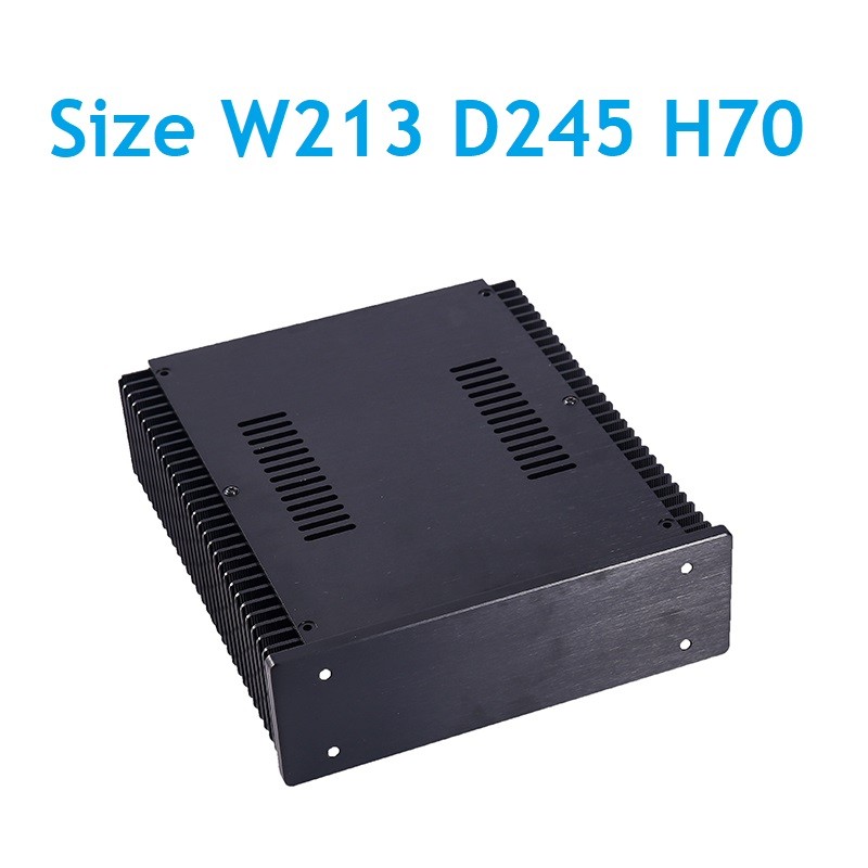 ♠W213 h70 D245 Anodized Aluminum Chassis Class A Power Amplifer Case ...
