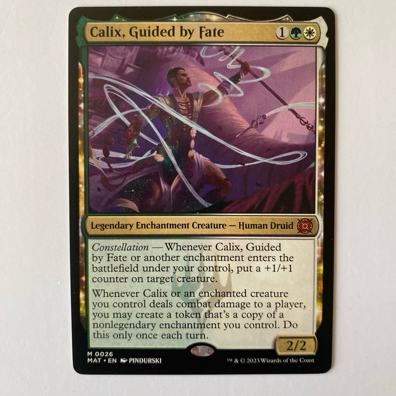 Playtest Card - Calix, Guided by Fate (MAT) | Shopee Philippines
