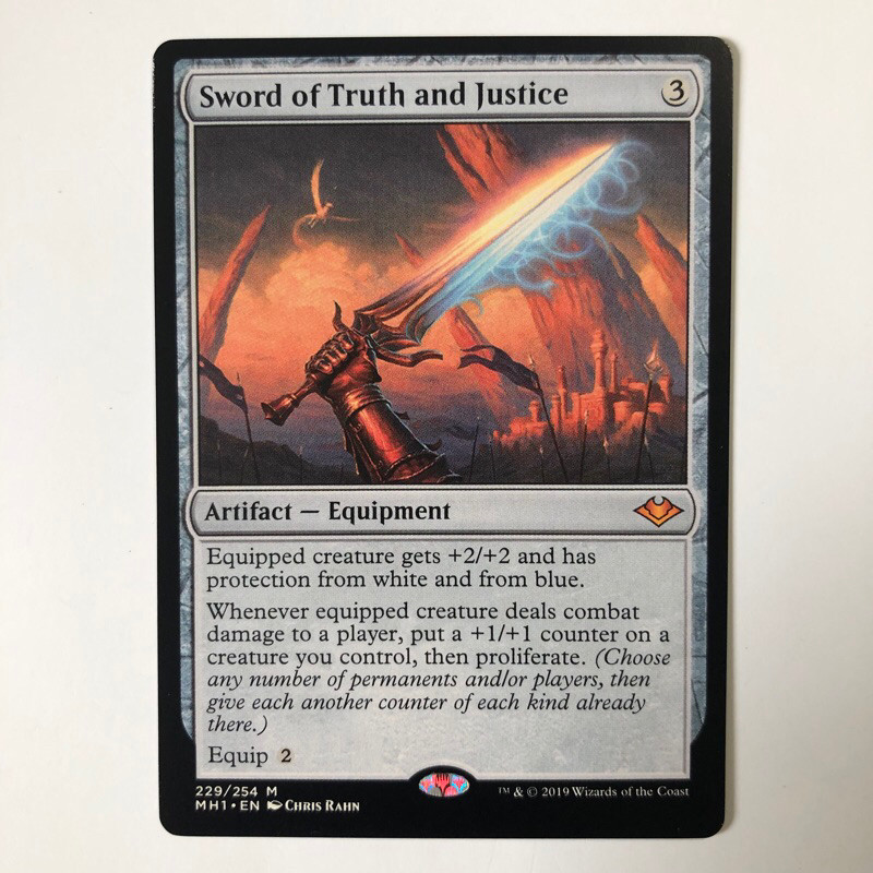 Playtest Card - Sword of Truth and Justice (MH1) | Shopee Philippines