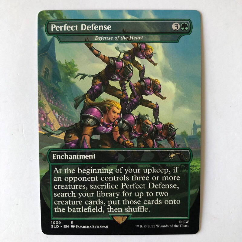 Playtest Card - Defense of the Heart / Perfect Defense (SLD) | Shopee ...