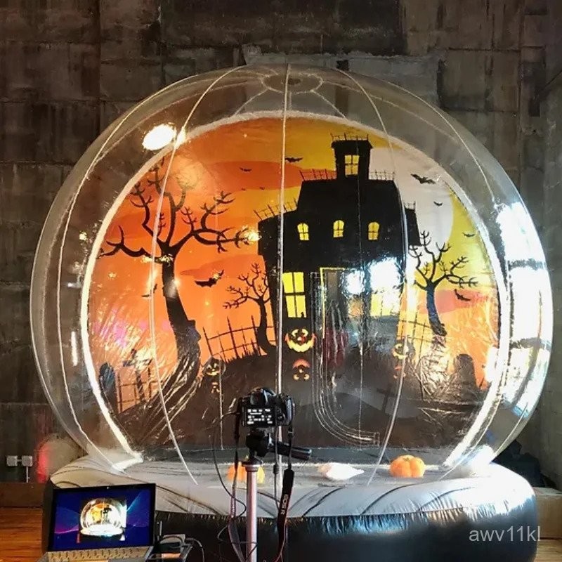 Snow Globe Inflatable Bounce House Halloween Decorations Photo Booth ...