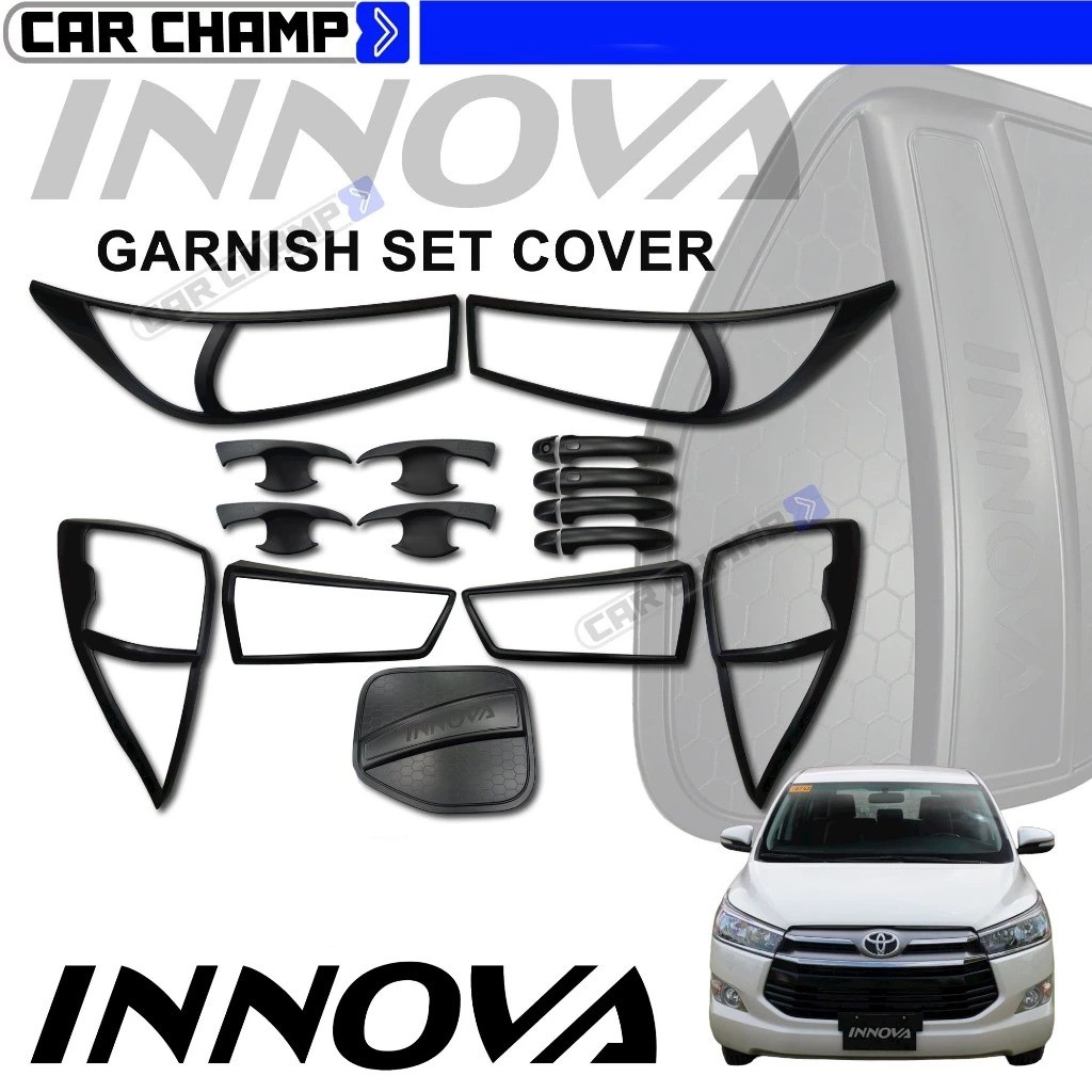 Toyota Innova 2019 to 2024 V VARIANT Garnish Combo set cover Matte ...