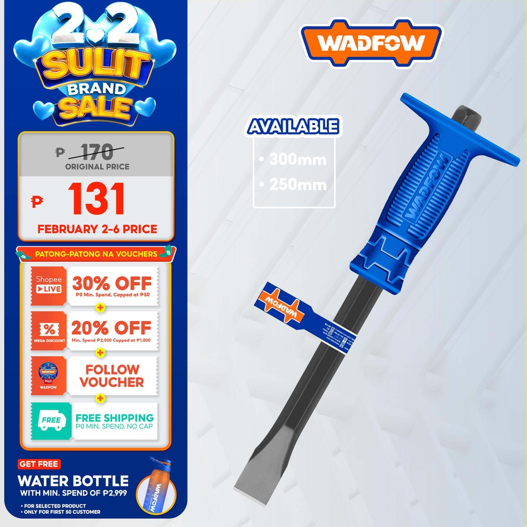 Wadfow Cold Chisel 22 X 250 mm(16mm) & 25 300mm(18mm) | Shopee Philippines