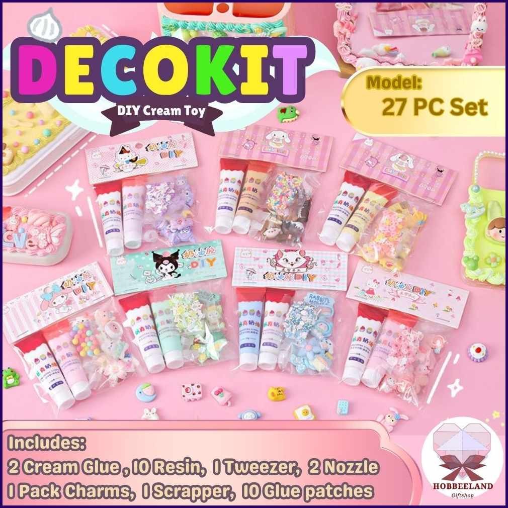 DECOKIT-N|DIY`jc`Cream`qX&Glue`Ni&Kit`ZT&|27`B%Set|_v%Decoden_o ...