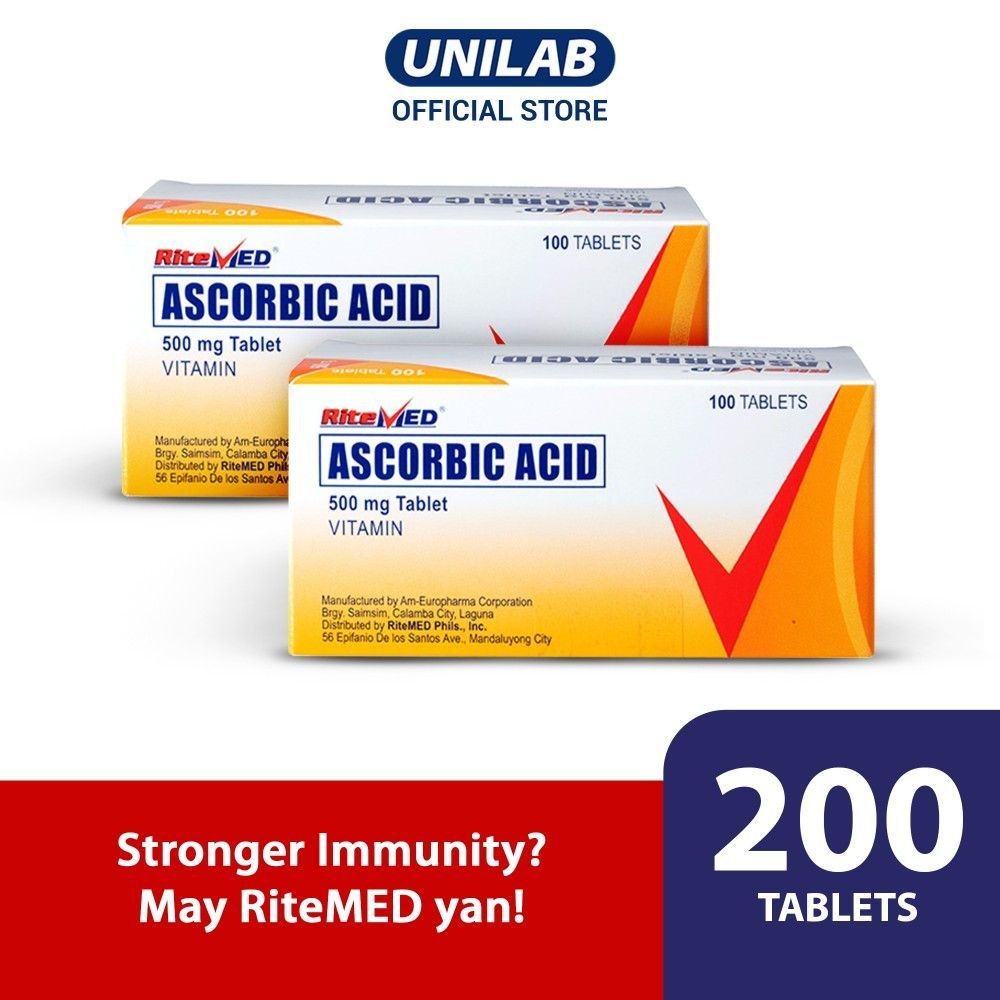 Unilab - Double Immunity Vitamin C Pack: RiteMED Ascorbic Acid 100s (2 ...