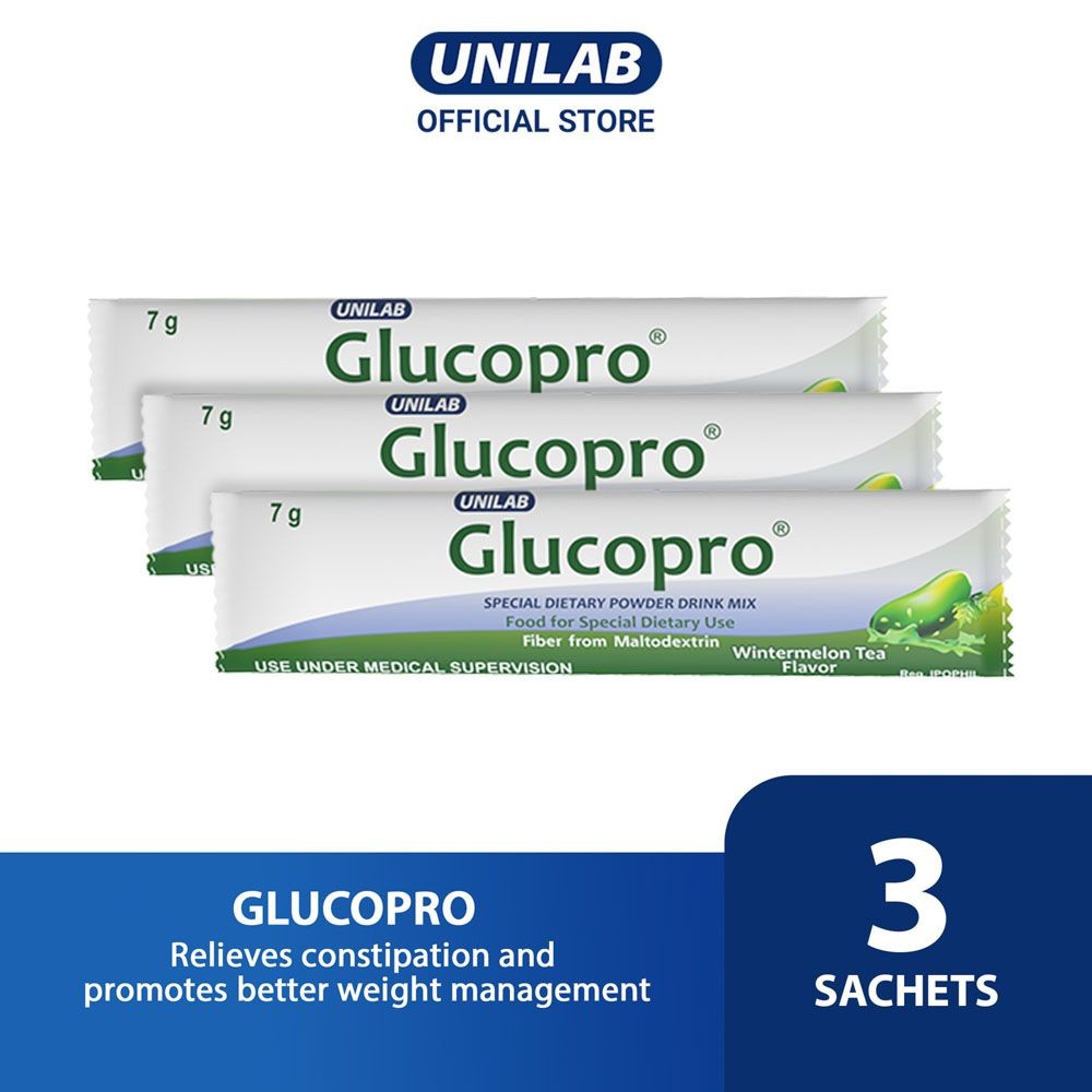 UNILAB - Glucopro® 3 Sachets - Relieves constipation and Promotes ...