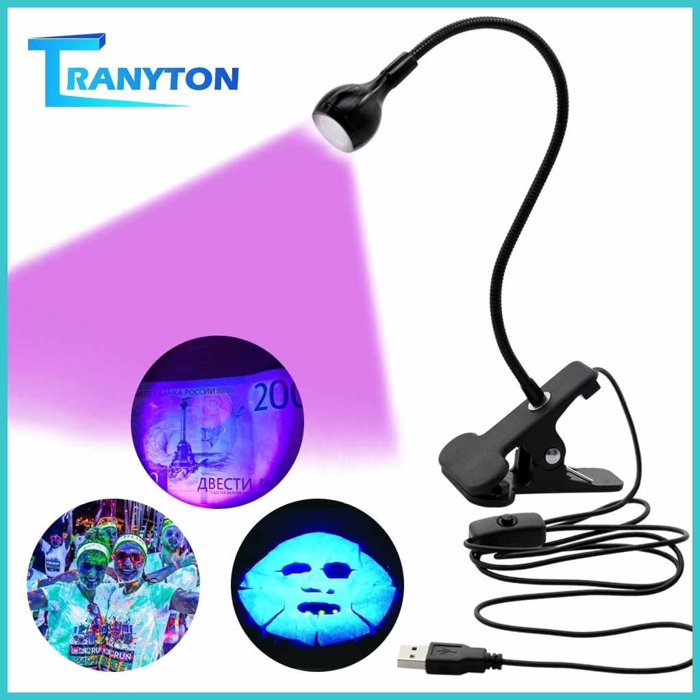 USB:e/LED}n[Clip`c;Lamp&Money&Detect&Light&UV&Light Nail dryer Violet ...