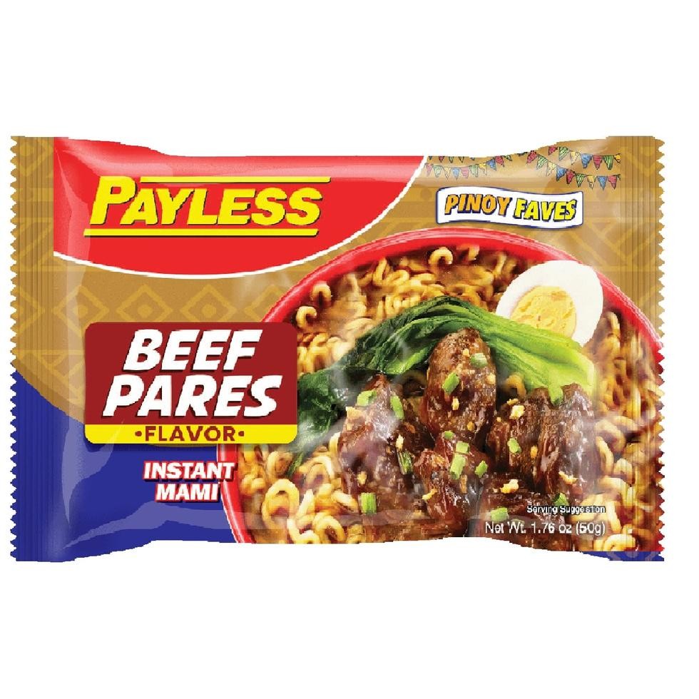 Payless Instant Mami Beef Pares Flavor 50g | Shopee Philippines