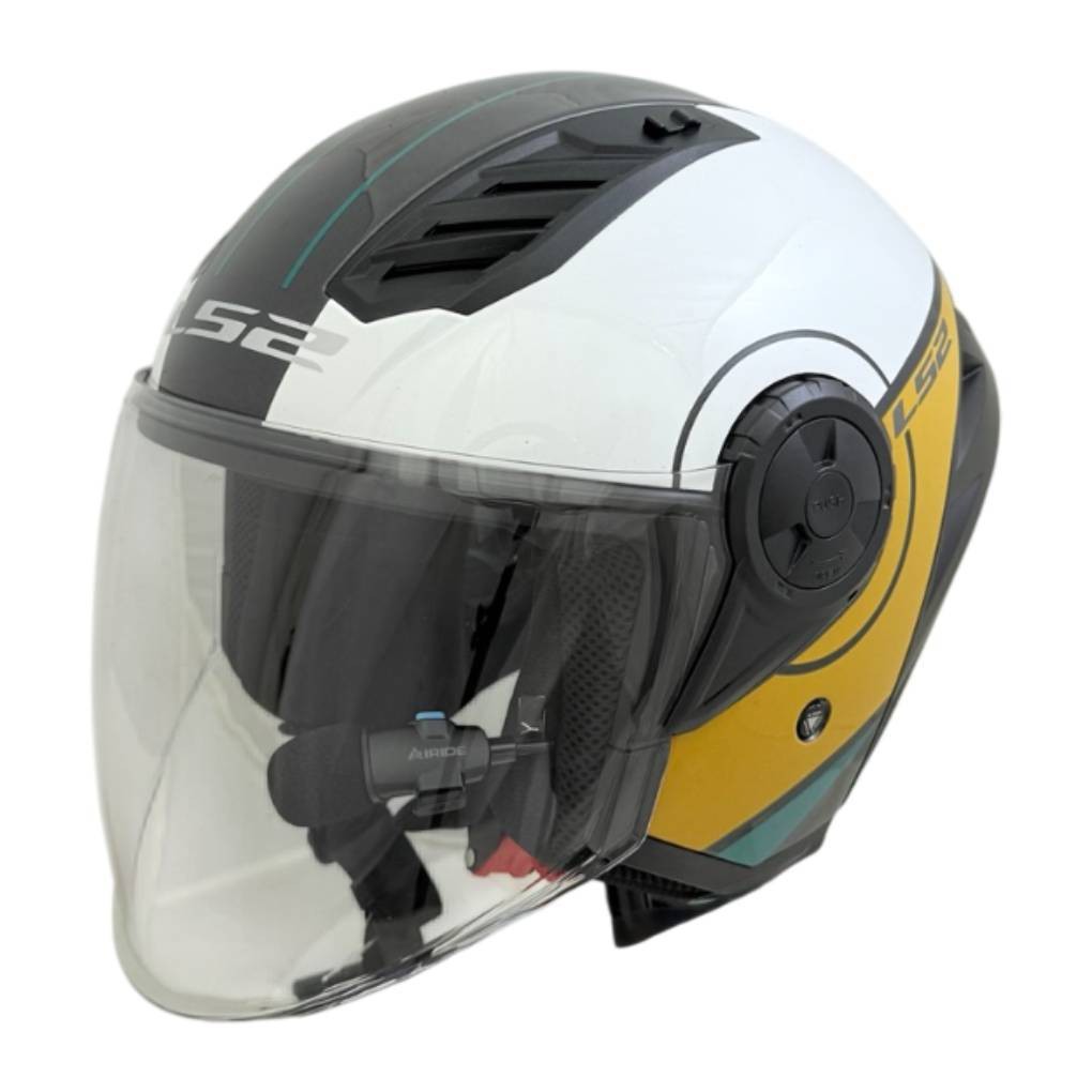 LS2 OF616 AIRFLOW II OPEN FACE HELMET w/ BLUETOOTH AIRIDE | Shopee ...
